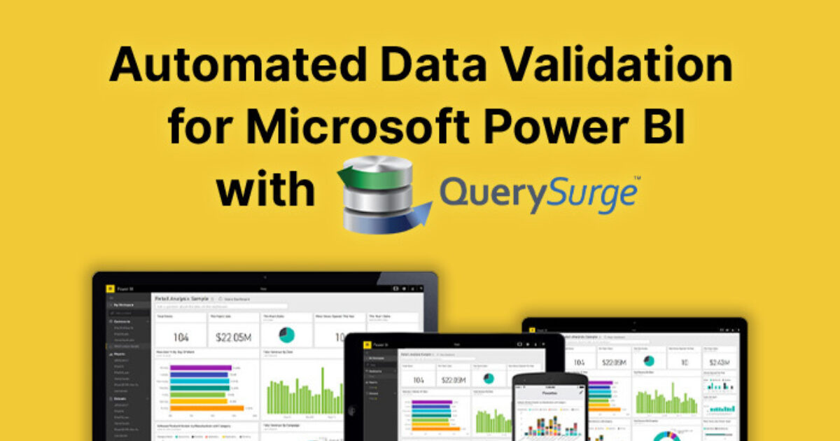 Automated Data Validation for Microsoft Power BI | QuerySurge